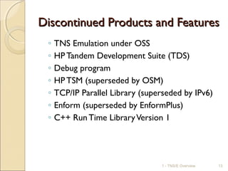 Mod01 tns e overview | PPT