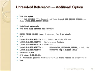 Mod03 linking and accelerating | PPT