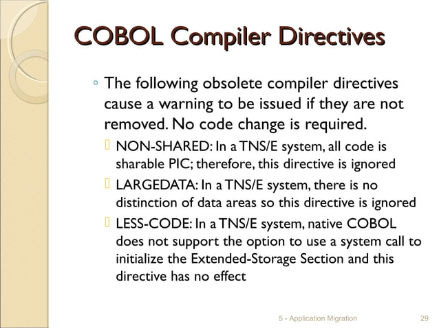 Mod05 application migration | PPT