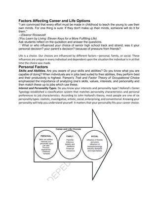 Module 1 Career Guidance Program | PDF