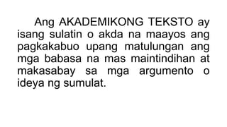 akademikong Pagsulat sa Filipino sa Piling Larang.pptx