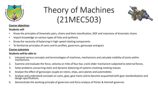 Theory Of Machines in Mechanical Engineering | PPSX