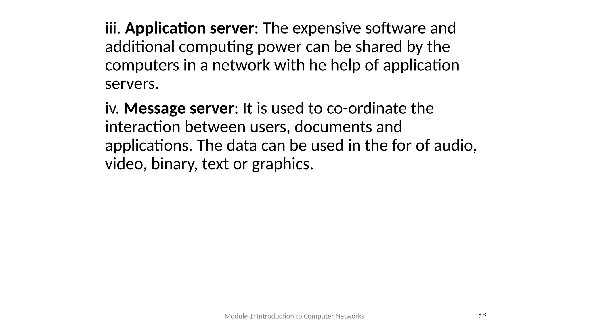 Mod 1 Introduction To Computer Networkspptx Computer Networking Computing