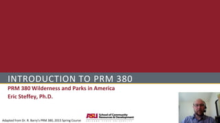 Mod 1 introduction to prm 380 | PPSX