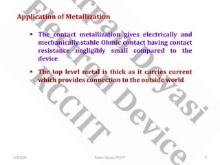 Metallization | PDF
