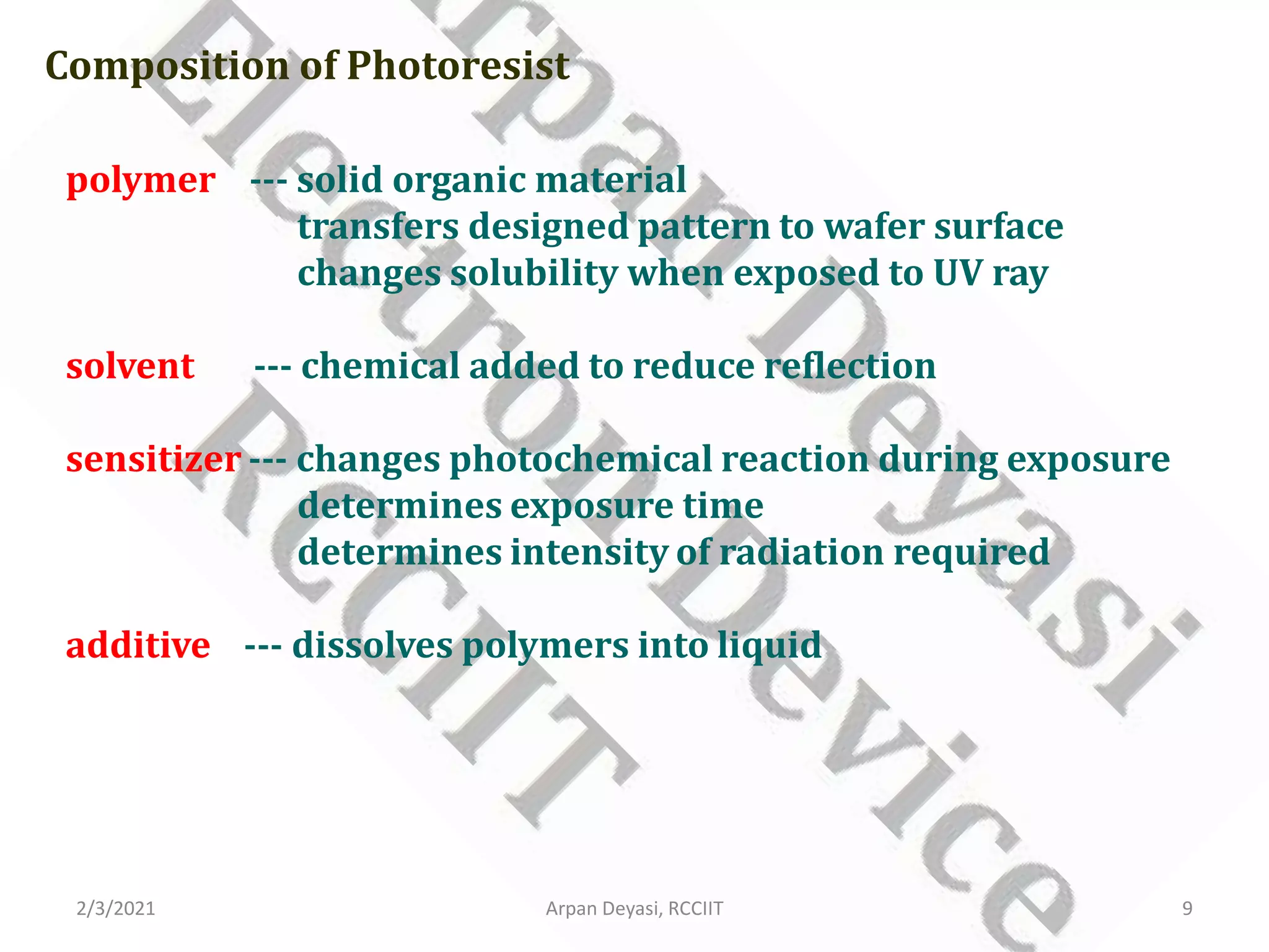 Photolithography | PDF