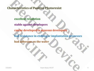 Photolithography | PDF