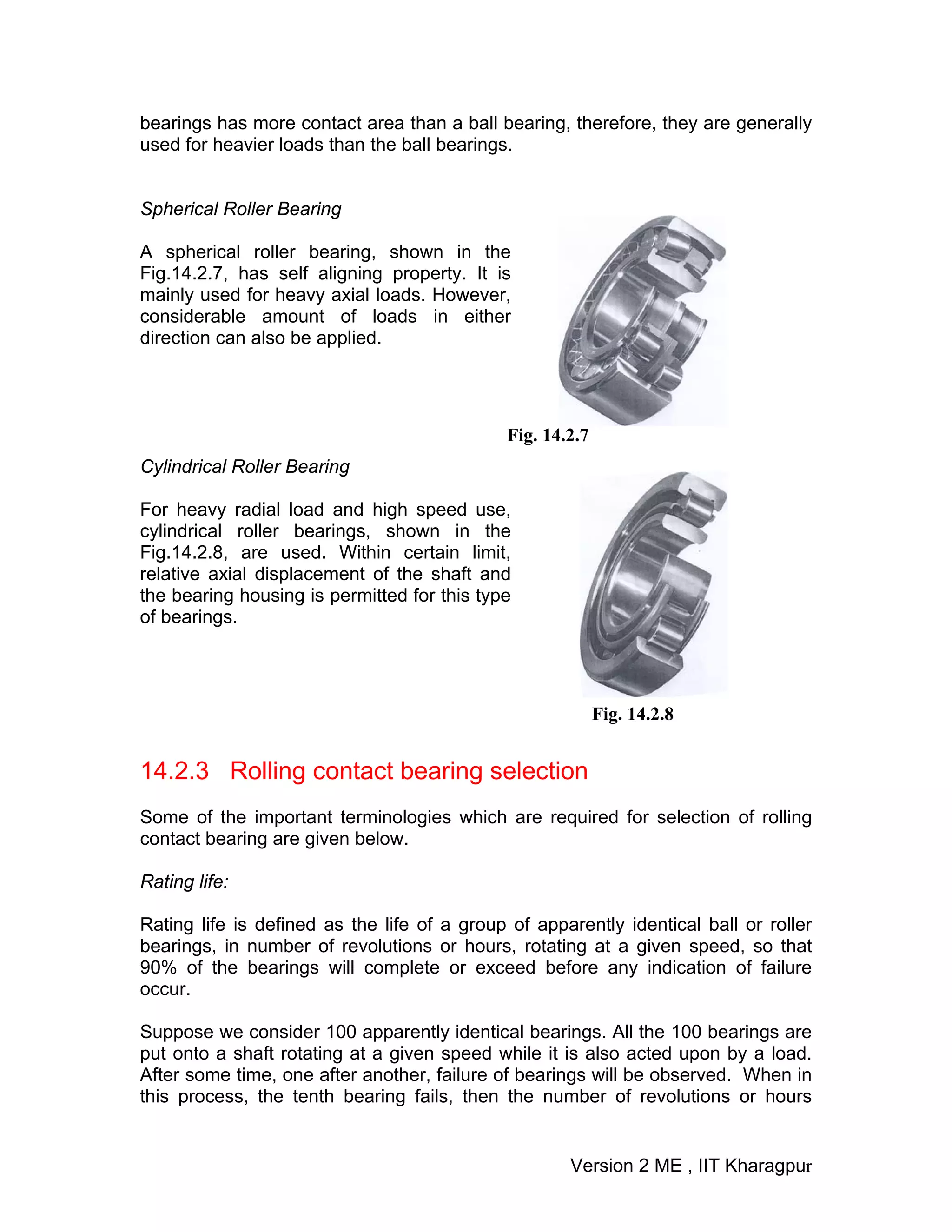 Rolling Contact bearing | PDF