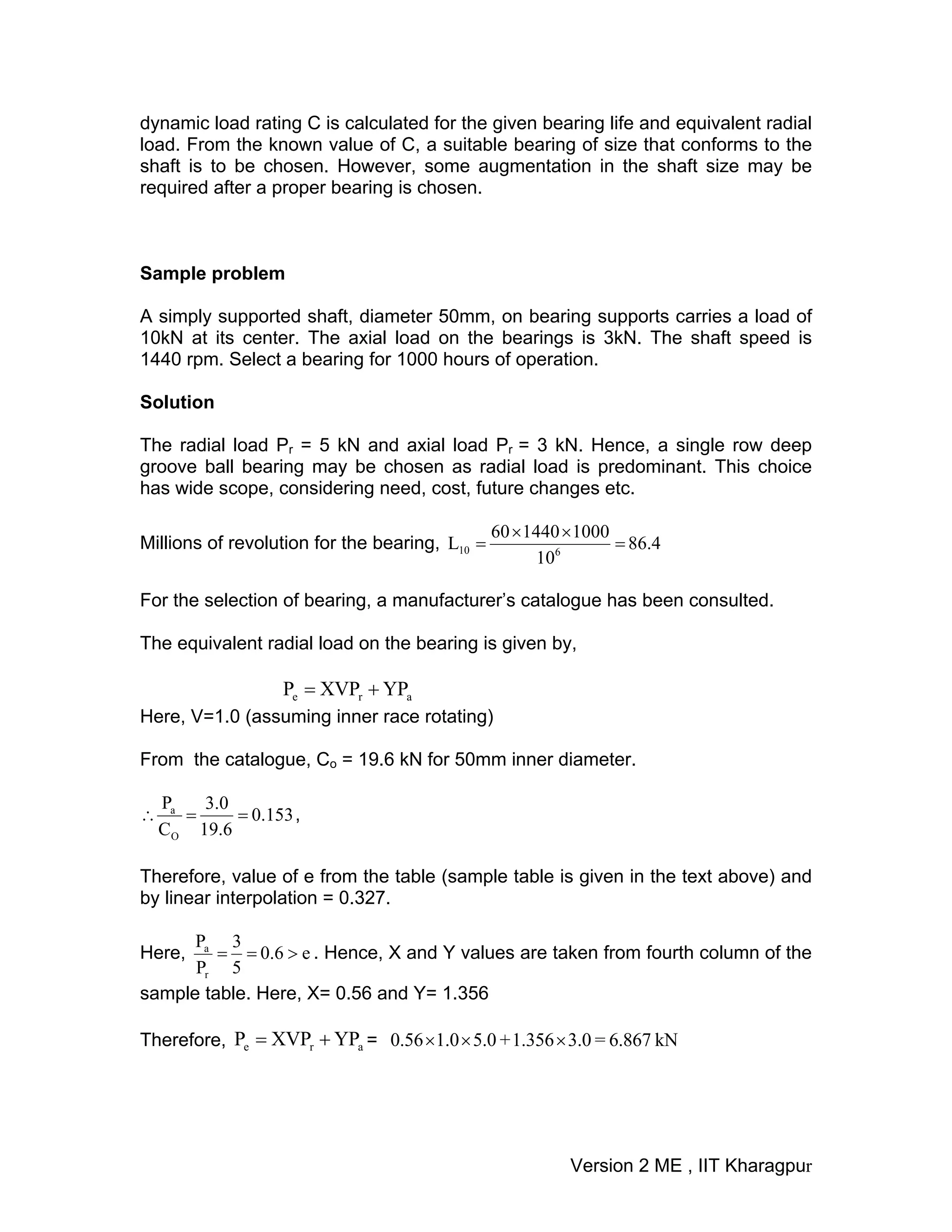 Rolling Contact bearing | PDF