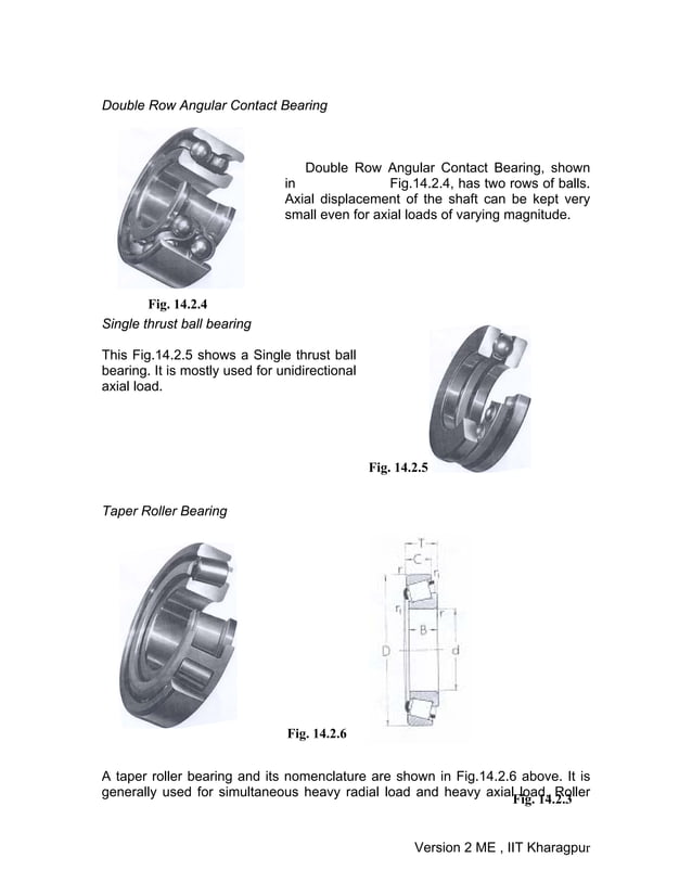 Rolling Contact bearing | PDF | Physics | Science