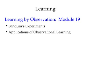 Mod 19 learning by observation | PPT | Brain and Nervous System ...