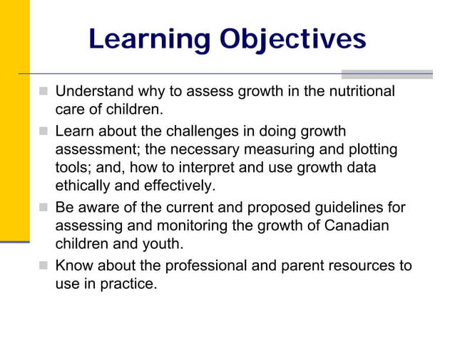 Module 1: Pediatric Growth Assessment Part 1: The Principles | PPT