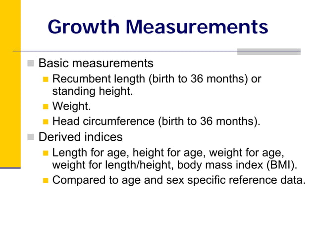 Module 1: Pediatric Growth Assessment Part 1: The Principles | PPT