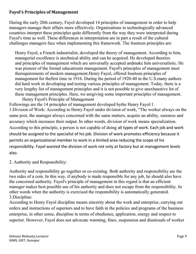 Principles of Management | PDF