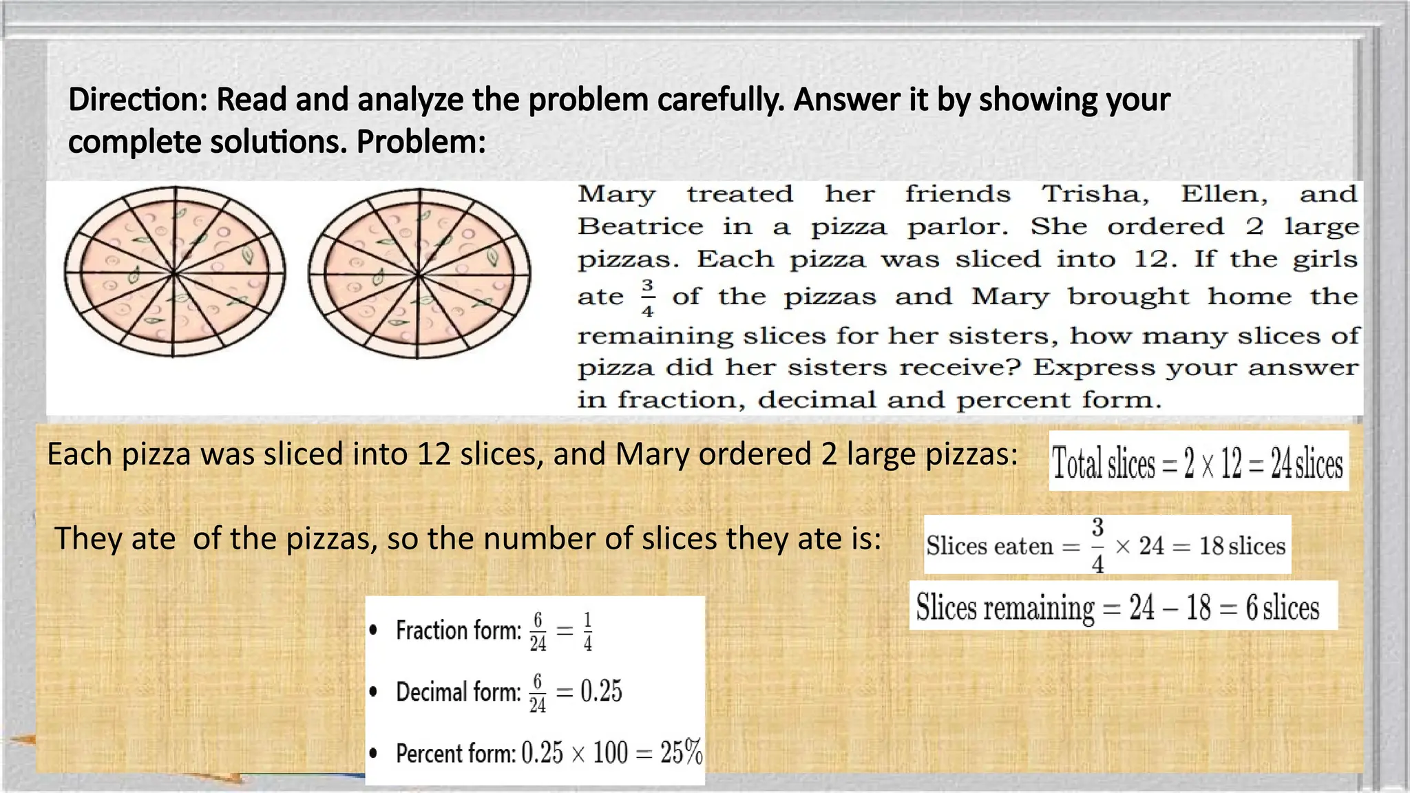 BUSINESS MATH Q1 MODULE 1 Expressing Fractions to Decimals and Percent ...