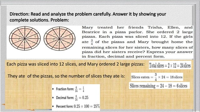 BUSINESS MATH Q1 MODULE 1 Expressing Fractions to Decimals and Percent ...