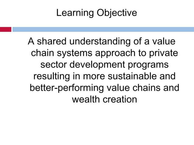 USAID Module 1: Understanding Value Chains Presentation | PPT