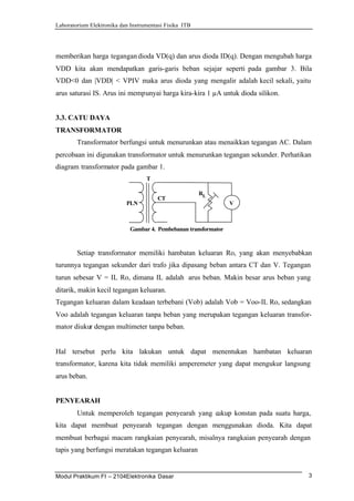 Catu Daya dan Rangkaian Penyearah Gelombang | PDF