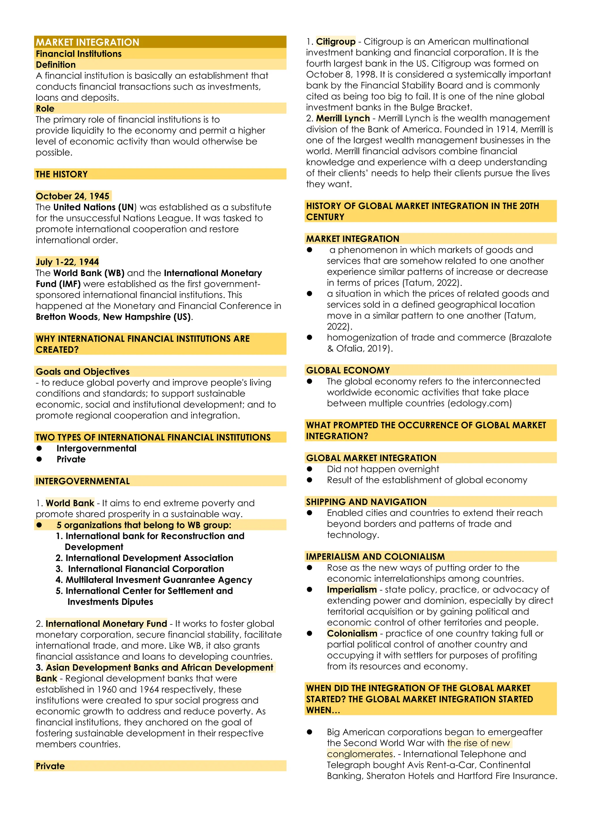 contemporary world module 2 college notes | PDF