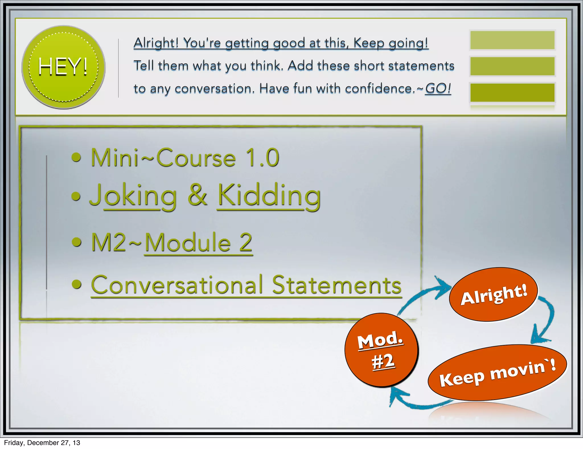 Module-2 Joking & kidding Lesson Text | PPT