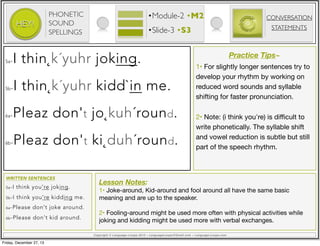 Module-2 Joking & kidding Lesson Text | PDF