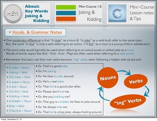 Module-2 Joking & kidding Lesson Text | PDF