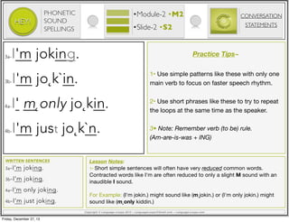 Module-2 Joking & kidding Lesson Text | PPT