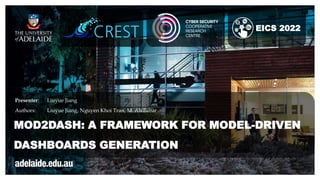 EICS 2022 - Mod2Dash: A Framework for Model-Driven Dashboards ...