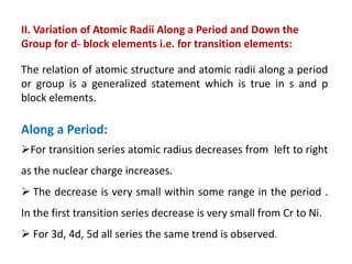 Mod 2 lec 5 spd atomic radii | PPSX