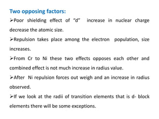 Mod 2 lec 5 spd atomic radii | PPSX