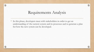 Software Process Model (System Development Life Cycle) | PPT