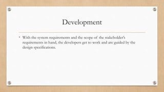 Software Process Model (System Development Life Cycle) | PPT