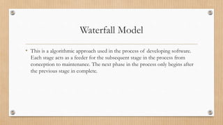 Software Process Models | PPT
