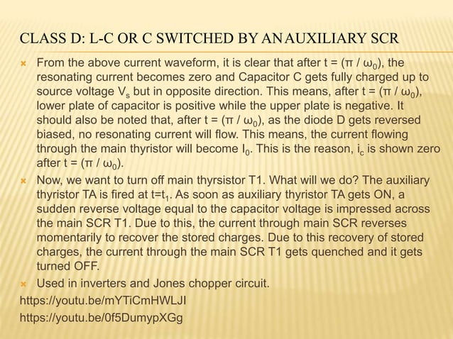 Mod 2 thyristors commutation techniques | PPT