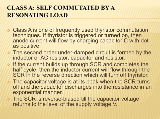 Mod 2 thyristors commutation techniques | PPT