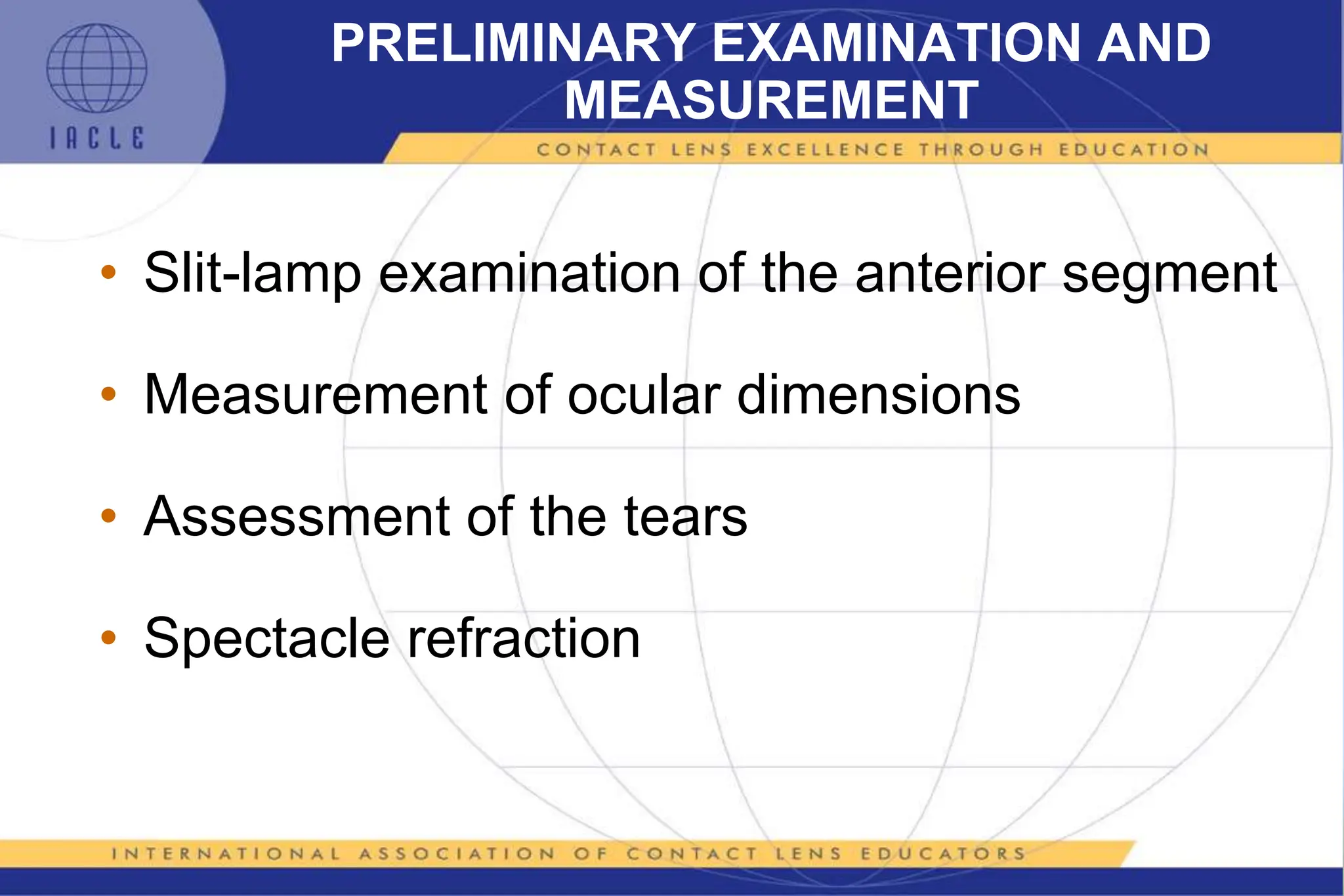 Introduction to Contact Lens Fitting_ Module 3.1 | PPTX