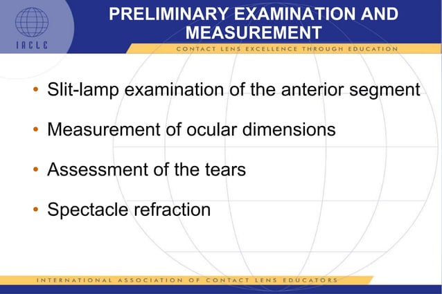 Introduction to Contact Lens Fitting_ Module 3.1 | PPTX