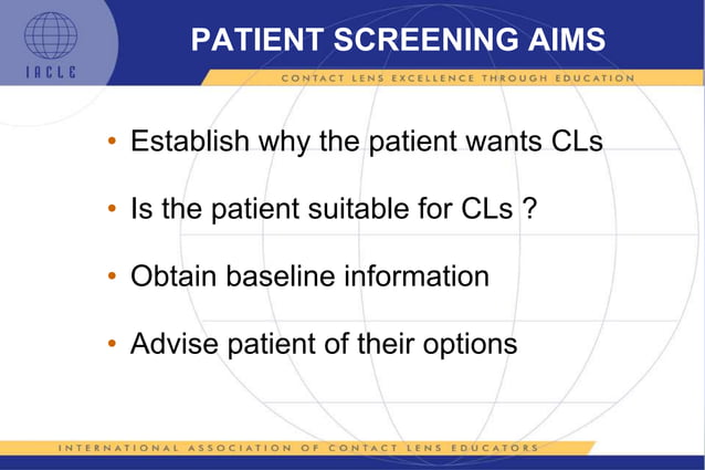 Introduction to Contact Lens Fitting_ Module 3.1 | PPTX