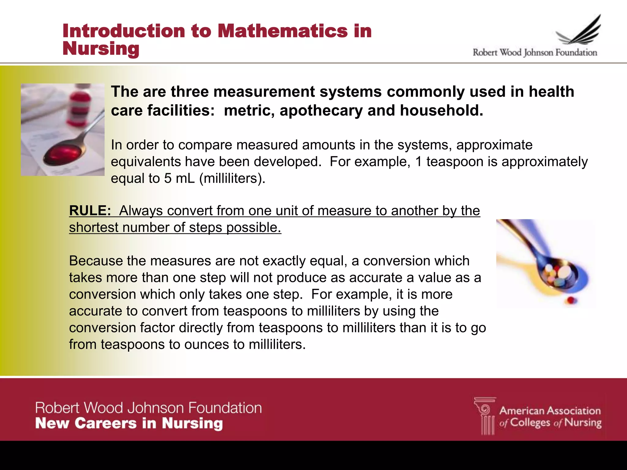 Mod3 rwjf introduction to mathematics for nursing v2a - revised ...