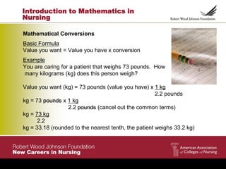 Mod3 rwjf introduction to mathematics for nursing v2a - revised ...
