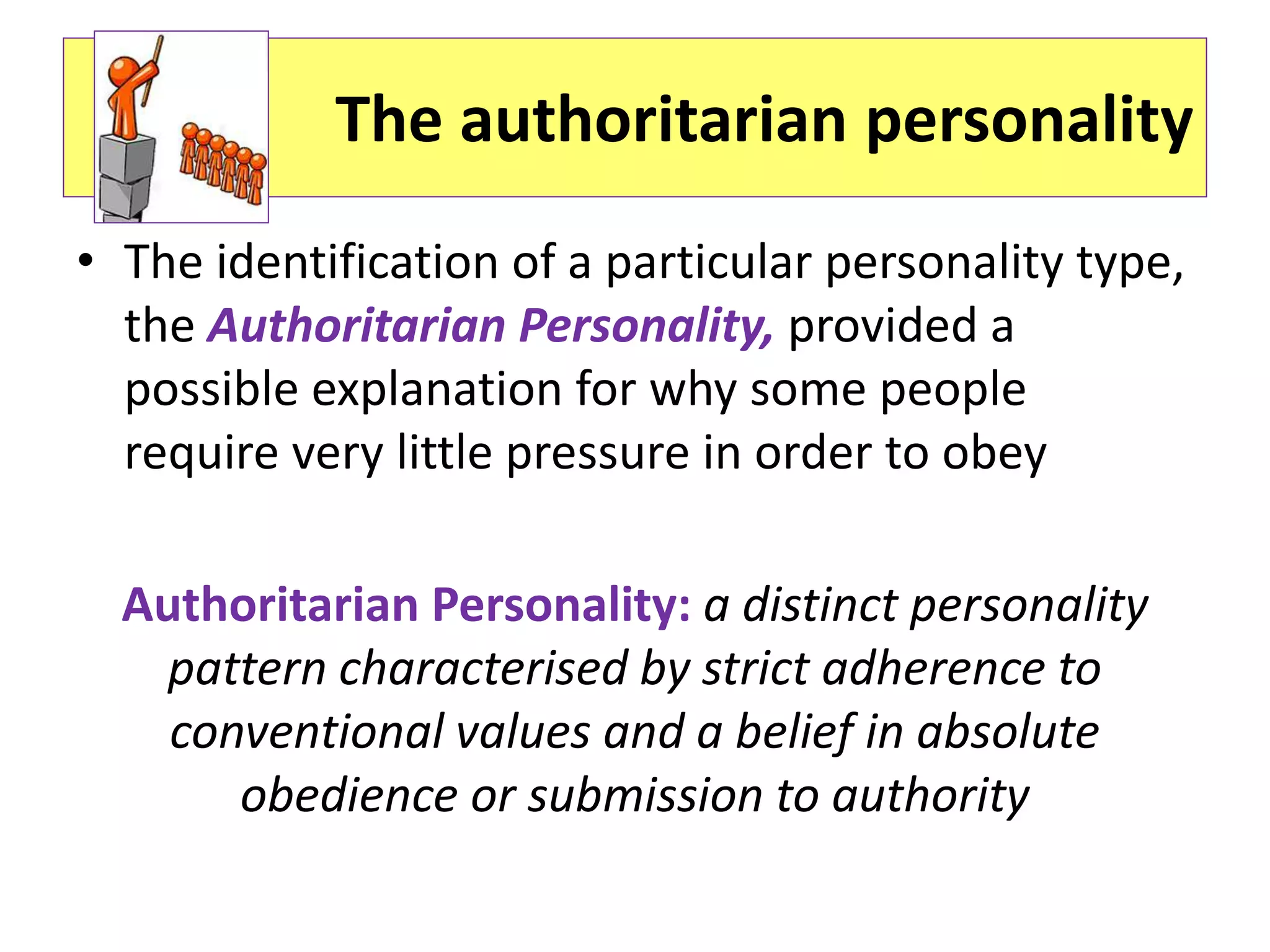 Mod 3 authoritarian personality | PPTX