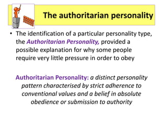 Mod 3 authoritarian personality | PPTX