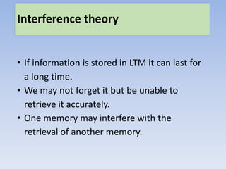 Interference Memory Psychology