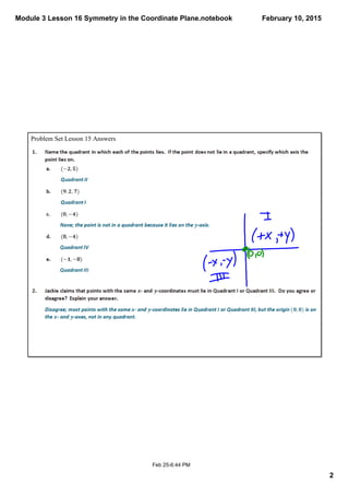 Mod 3 lessons 16 | PDF