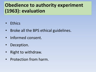 Mod 3 milgram evaluation variations explanations | PPTX