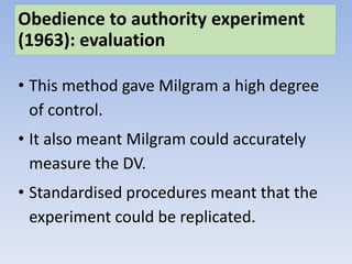 Mod 3 milgram evaluation variations explanations | PPTX