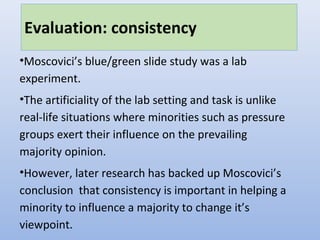 Mod 3 minority influence | PPT