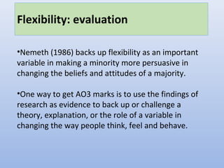 Mod 3 minority influence | PPT
