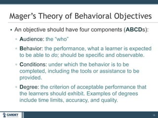 Writing Effective Learning Objectives | PPT