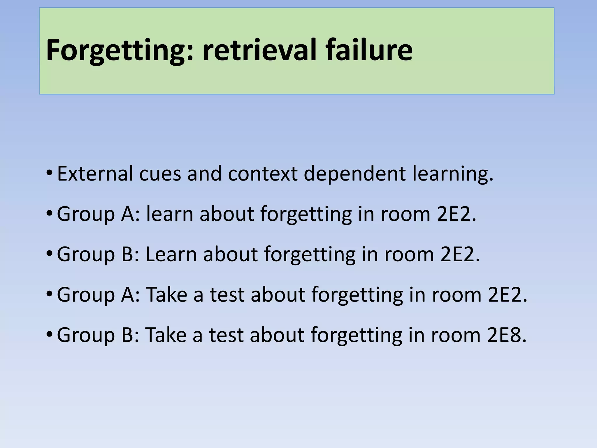Mod 3 retrieval failure2 | PPT